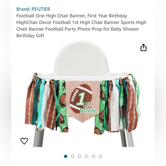 Party Supplies | 1st Birthday Football Banner | Poshmark